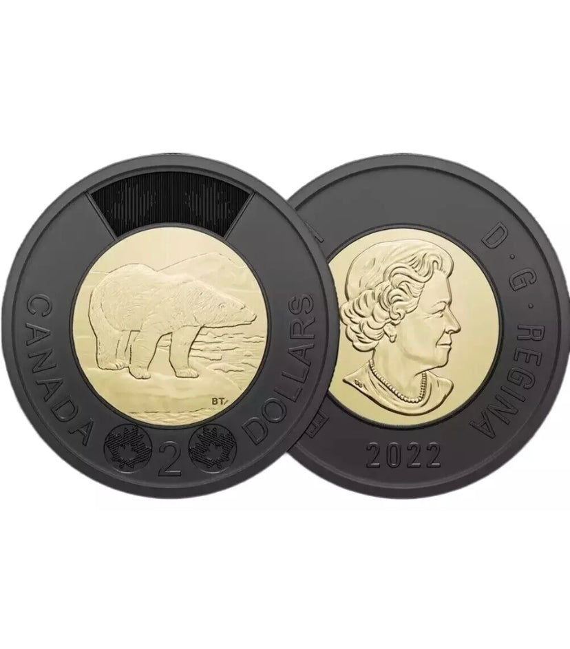 Canada 2022 Black Ring Toonie - In Memory of QEII - BU * – CoinLegend