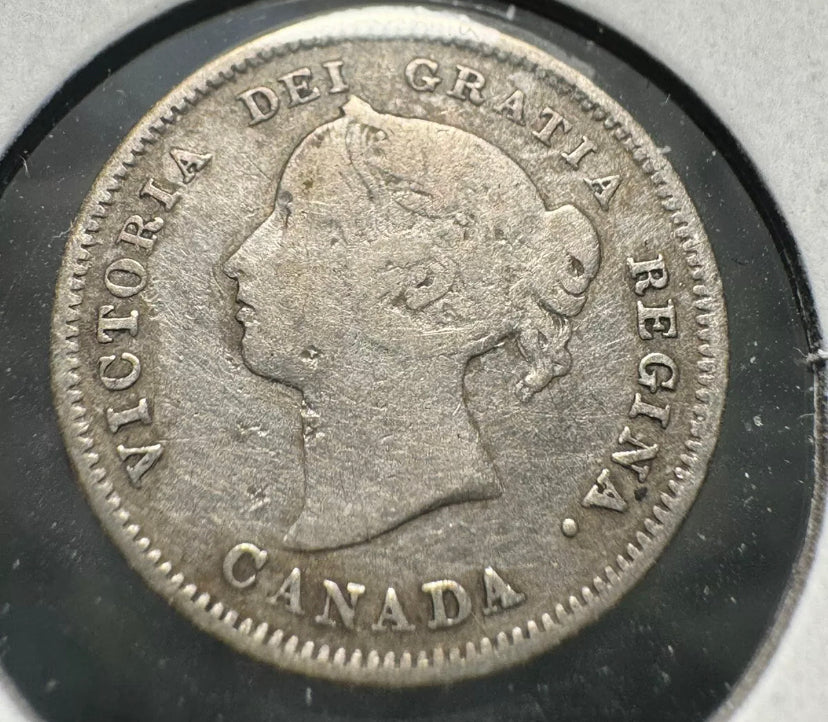 1889 Canadian 5 cent rare coin silver coin – CoinLegend