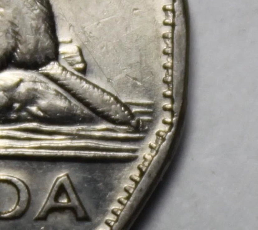 1957 Canada 5 cent Nickel Coin -Bug Tail – CoinLegend