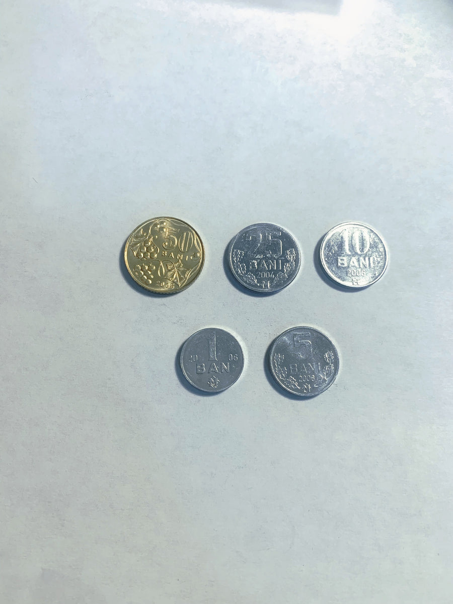 Moldova 5 Coins Set 1, 5, 10, 25, 50 Bani UNC World Coins – CoinLegend