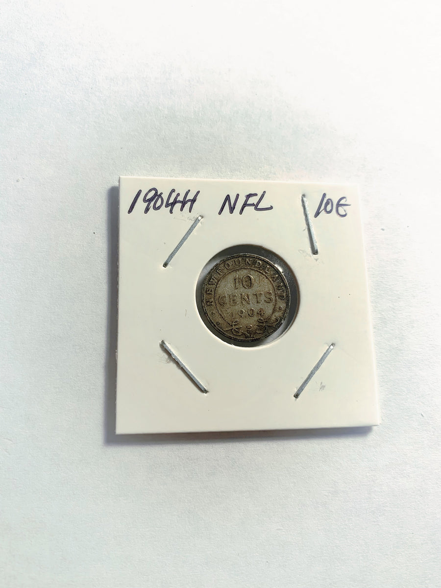 1904 H Newfoundland Silver 10 Cents Coin – CoinLegend