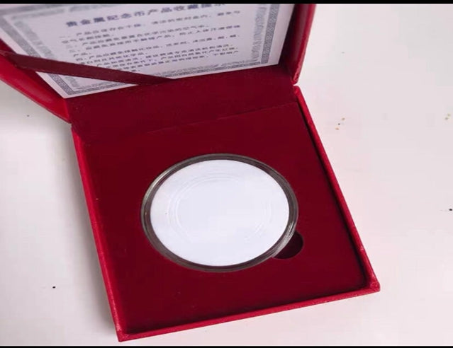 40mm coin box commemorative coin coin gift box gold and silver coin co ...