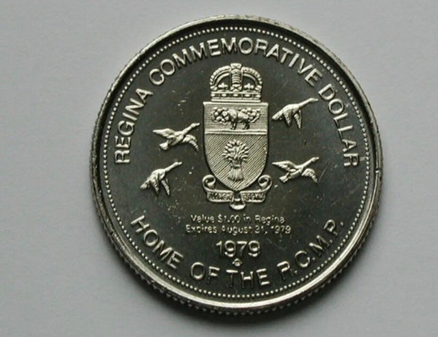 Regina SK Canada 1979 Trade DOLLAR Token home of RCMP – CoinLegend