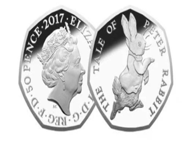 Peter Rabbit Series UK 2017 50p Benjamin rabbit commemorative coins fo ...